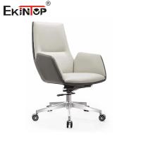 China Custom Real Leather Executive Boss Chairs Multifunctional Mechanism for sale