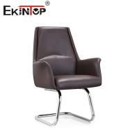 China Unparalleled Leather Swivel Arm Chairs With Aluminum Base for sale