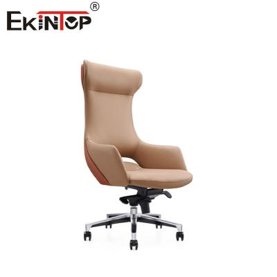 China High Back PU Leather Executive Boss Office Chair Ultimate Comfort And Support for sale