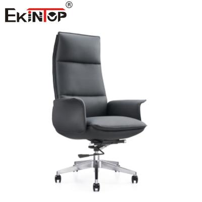 China Classic Genuine Leather Boss Chair Timeless Elegance For Modern Workplace for sale