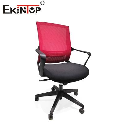 China Black and Red Foam Cushion Foldable Training Room Chairs with Wheels for sale