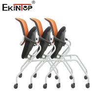 China Red Mesh Back with Armrest Wheels Trainee Chair for Train Room for sale