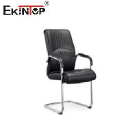 China High-back Black Leather Office Chair with Swivel Metal Legs in Business Style for sale