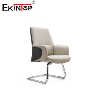 China Stylish and Ergonomic White Leather Chair in Minimalist Contemporary Style for sale