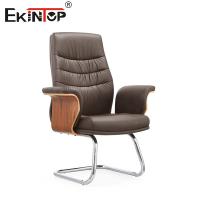 China Wooden Base with Textured Leather Surface Office Chair Classic Style for sale