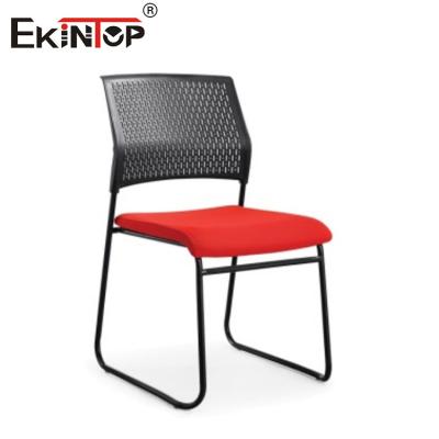 China Plastic Mesh Back Breathable Seat Cushion Black Red Training Chair for sale
