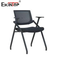 China Mesh Back Writing Pad Foldable Training Room Chair Lightweight for sale
