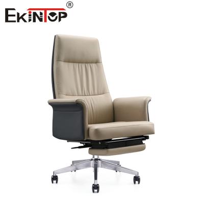 China Ergonomic Executive Multi Function Leather Office Chair High Density Molded Foam for sale