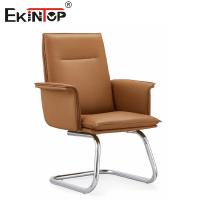 China Height Adjustable High Back PU Leather Chair With Swivel Casters for sale