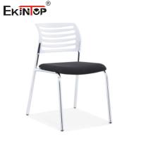China Customizable Classroom Training Chair With Plastic Backrest And Metal Legs for sale
