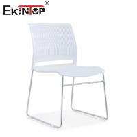 China Customizable Classroom Training Chair With Plastic Backrest And Metal Legs for sale