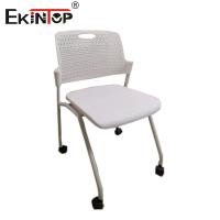 China Foldable Training Chair With Casters Plastic Backrest Iron Frame for sale