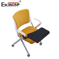 China Modern Style  Foldable Training Chair With Armrests Wheels Grey Painted Base for sale