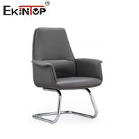 China Black High Back Leather Office Chair With Armrests Adjustable Height for sale