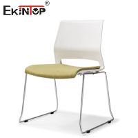China Sustainable Training Chair With Plastic Backrest Metal Legs Minimalist Style for sale