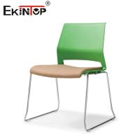 China Grey Painted Base Training Chair With Green Backrest Wheels And Armrests for sale