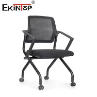 China Multi Color Stacking Student Office Chair Mesh Fabric Conference Training Foldable for sale