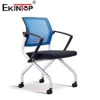 China Multi Color Stacking Student Office Chair Mesh Fabric Conference Training Foldable for sale