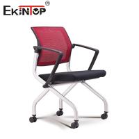 China Multi Color Stacking Student Office Chair Mesh Fabric Conference Training Foldable for sale