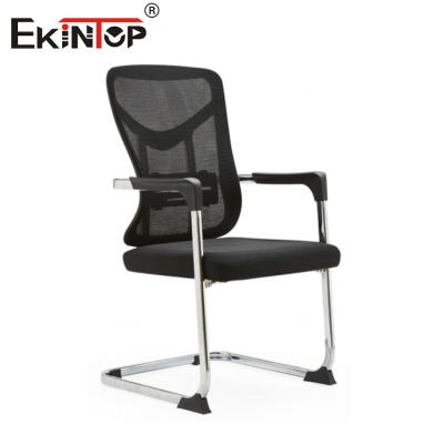China Standard Size Mesh Back Office Chair With Metal Frame And Armrests for sale