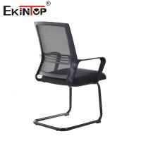 China Black Mid Back Mesh Office Chair With Metal Frame And Armrests for sale