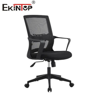 China ODM Chrome Armrest Mesh Office Chair With Swivel Function for sale