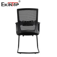 China Anti Fatigue Office Chair Black Metal Frame With Armrests And Fabric Mesh for sale