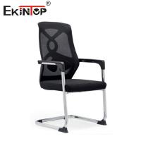 China Black Mesh Plastic Armrest Office Chair Sliding Seating Standard Size for sale