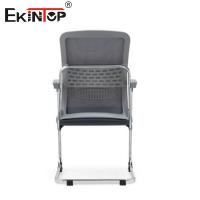 China Gray Mid Back Modern Minimalist Style Mesh Office Chair With Armrests for sale