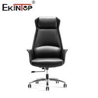 China High Back Leather Office Chair With Adjustable Height And Swivel Function for sale