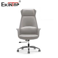 China High Back Leather Office Chair With Adjustable Height And Swivel Function for sale