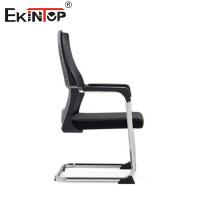 China Black Mid Back Curved Shape Mesh Office Chair With Armrests For Work for sale
