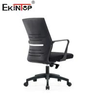 China Modern Black Mesh Office Chair With Armrests And Swivel For Work for sale