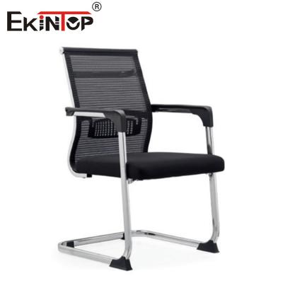 China ODM Mid Back Black Mesh Office Chair With Modern Armrests for sale