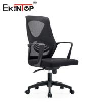 China Mid Height Back Office Chair With Mesh Backrest Equipped With Casters Customizable for sale