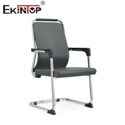 China Customizable Gray Mid Back Arch Chair With Armrests And Foam Cushion for sale