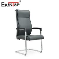 China OEM Black High Back Office Chair With Metal Frame Leather Material Business Style for sale