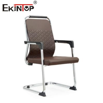 China Mid Back Leather Office Chair With Armrests Soft Seat for sale