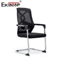 China Black Mid-Back Mesh Office Chair With Sponge Seat Cushion Modern Design for sale