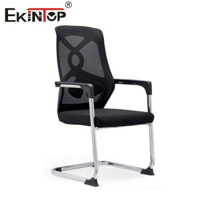 China Black Mid-Back Mesh Office Chair With Sponge Seat Cushion Modern Design for sale