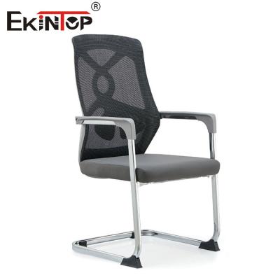 China Gray Ergonomic Modern Office Chair With Mesh Backrest And Armrests for sale