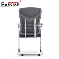 China Gray Mesh Office Chair With Armrests And Metal Frame Modern Style for sale