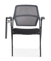 China Black Folding Training Chair Office Chair With Armrests In Modern Style for sale