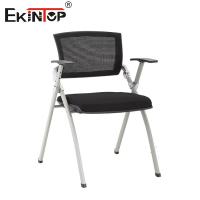 China Black Foldable Metal Leg Training Office Chair In Modern Style for sale