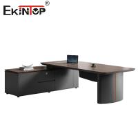 China High-Quality Executive Office Desk in Business Style with Side Cabinet for sale