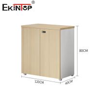 China Wooden Small Bookcase File Cabinet in Walnut Color with Modern Style for sale