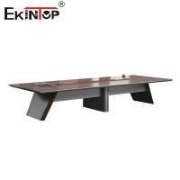 China Customizable Industrial Style Large Conference Room Table Manufacturer for sale