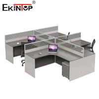 China Modern Office Workstation 6 Person Office Desk Office Table With Drawer For Staff for sale