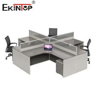 China Modular Office Workstation Commercial Style Customizable With Wood Material for sale