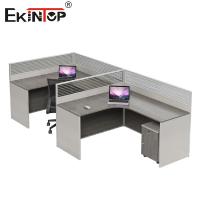 China Modular Office Workstation Commercial Style Customizable With Wood Material for sale